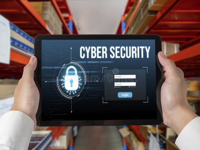 Cyber Security System on Computer Screen Protect Private Information ...