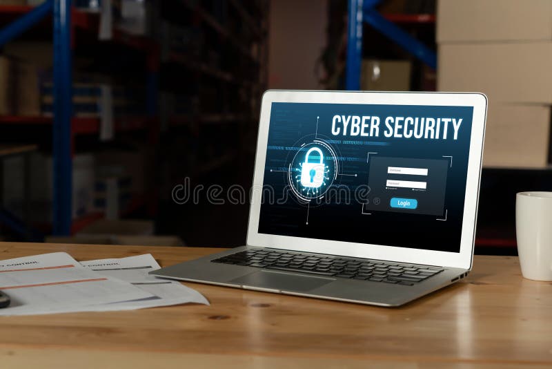 Cyber Security System on Computer Screen Protect Private Information ...