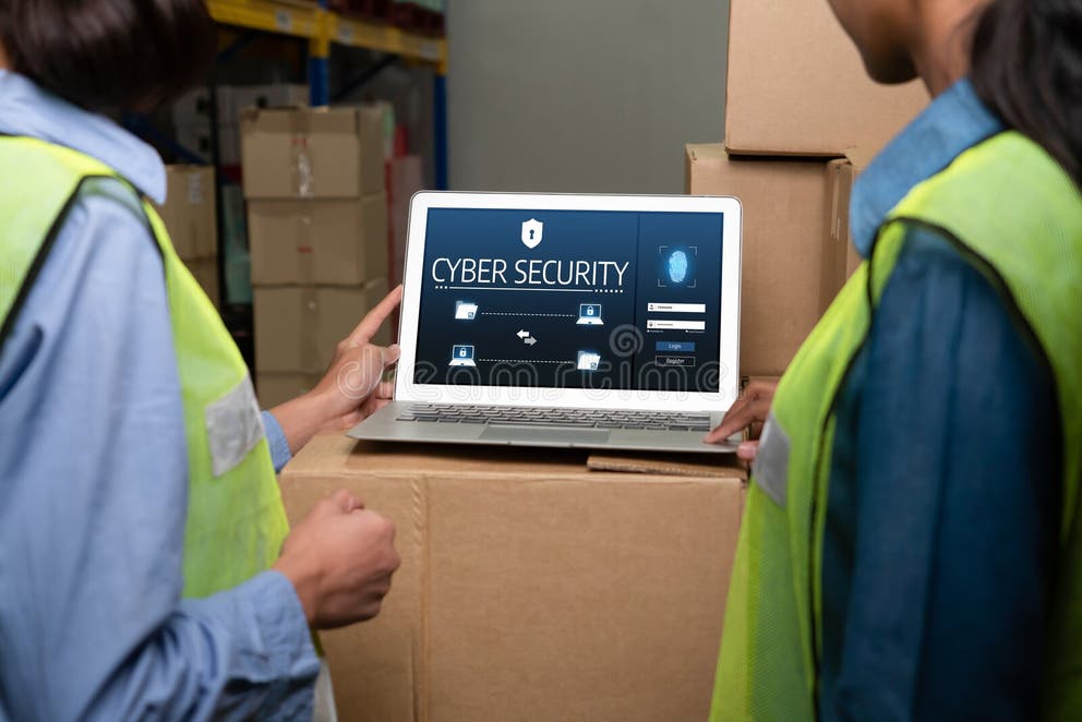 Cyber Security System on Computer Screen Protect Private Information ...