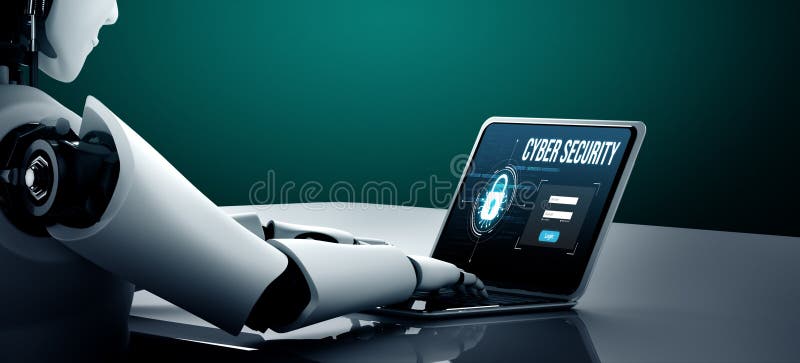 Cyber Security System on Computer Screen Protect Private Information ...