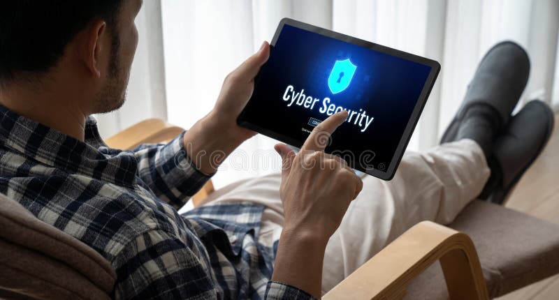 Cyber Security System on Computer Screen Protect Private Information ...