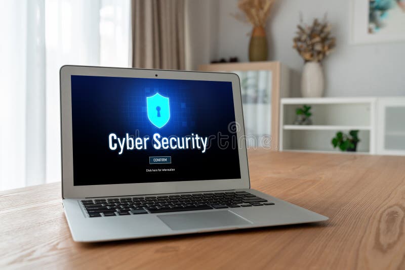 Cyber Security System on Computer Screen Protect Private Information ...