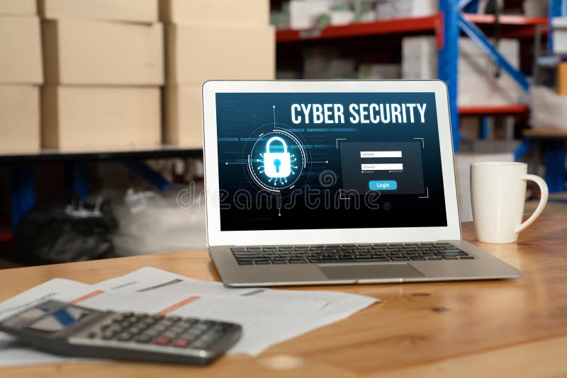 Cyber Security System on Computer Screen Protect Private Information ...