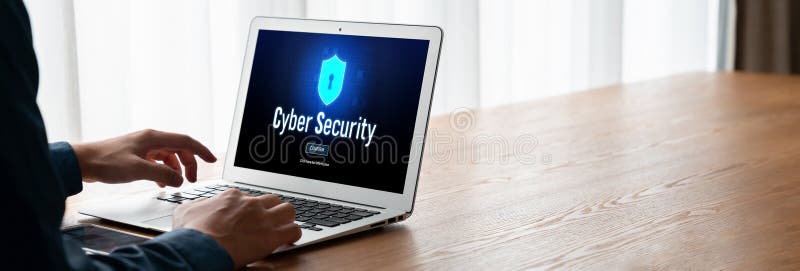 Cyber Security System on Computer Screen Protect Private Information ...
