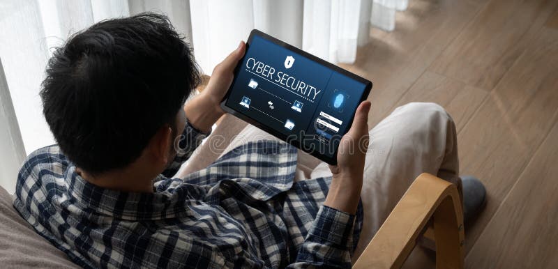 Cyber Security System on Computer Screen Protect Private Information ...