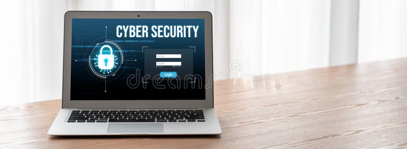 Cyber Security System on Computer Screen Protect Private Information ...