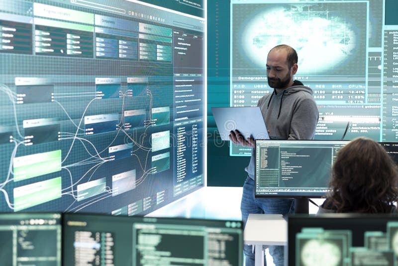 Cyber Security Team Conducting Cyber Surveillance in Governmental ...