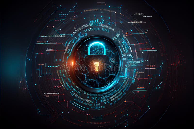 Cyber Security Technology Concept. Generative Ai Stock Image - Image of ... Cyber Security Technology Concept. Generative Ai Stock Image - Image of ...