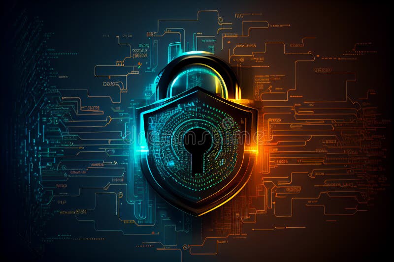 Cyber Security Technology Concept. Generative Ai Stock Image - Image of ... Cyber Security Technology Concept. Generative Ai Stock Image - Image of ...