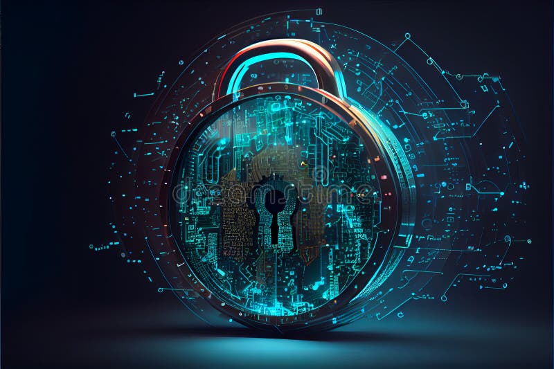 Cyber Security Technology Concept. Generative Ai Stock Photo - Image of ... Cyber Security Technology Concept. Generative Ai Stock Photo - Image of ...