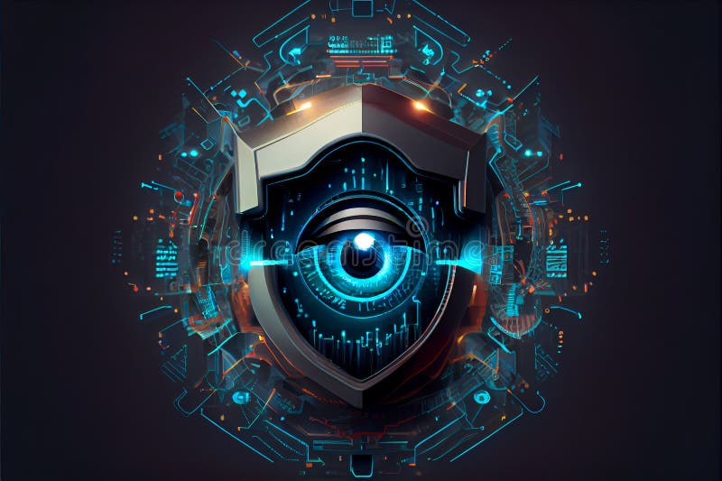 Cyber Security Technology Concept. Generative Ai Stock Image - Image of ... Cyber Security Technology Concept. Generative Ai Stock Image - Image of ...