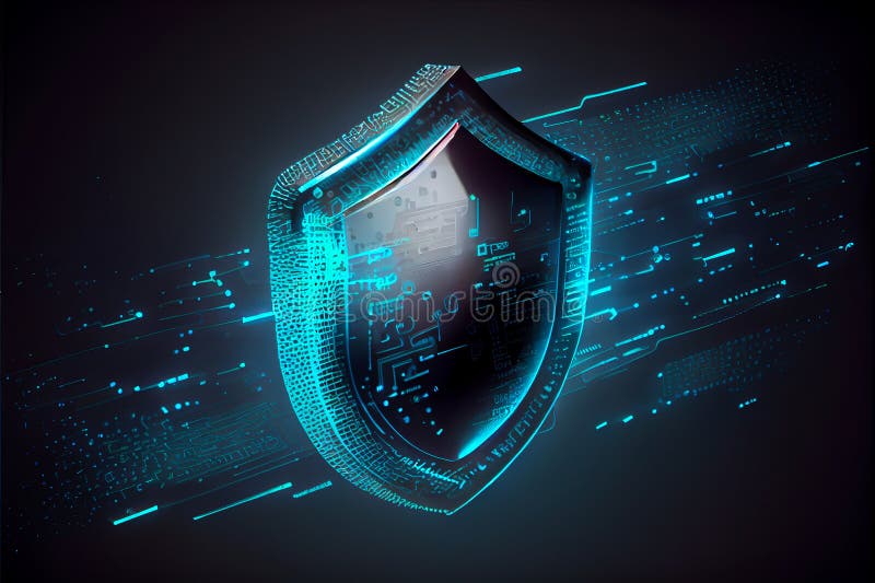 Cyber Security Technology Concept. Generative Ai Stock Illustration ... Cyber Security Technology Concept. Generative Ai Stock Illustration ...