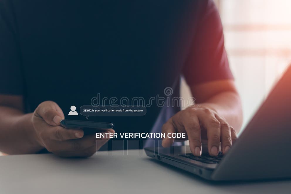 Cyber Security Technology Concept. Two Step Authentication or 2FA, Empty Verification Code Stock ...