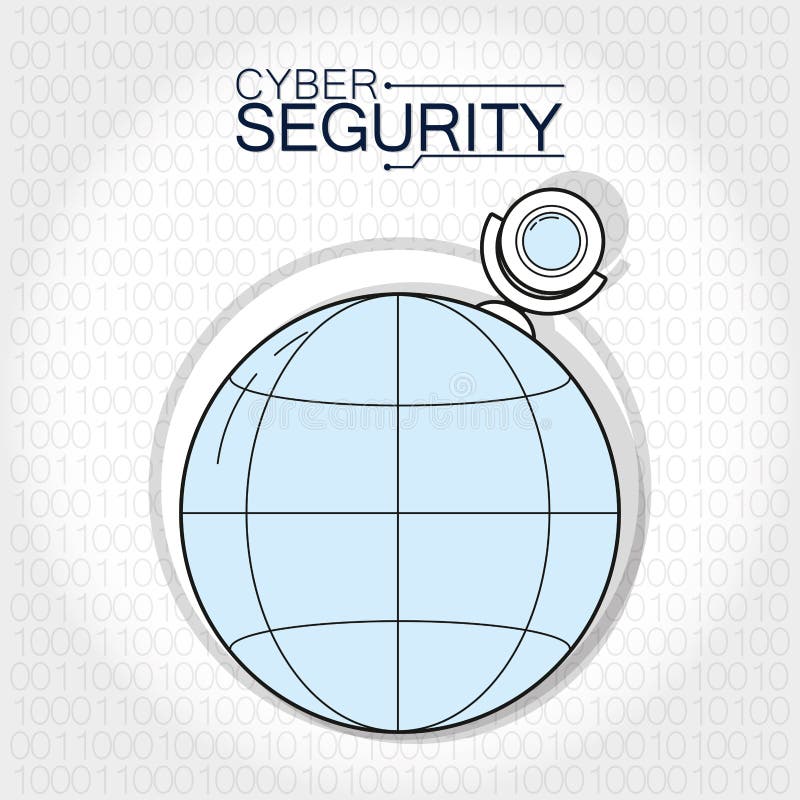 Cyber security technology stock vector. Illustration of privacy - 119042155