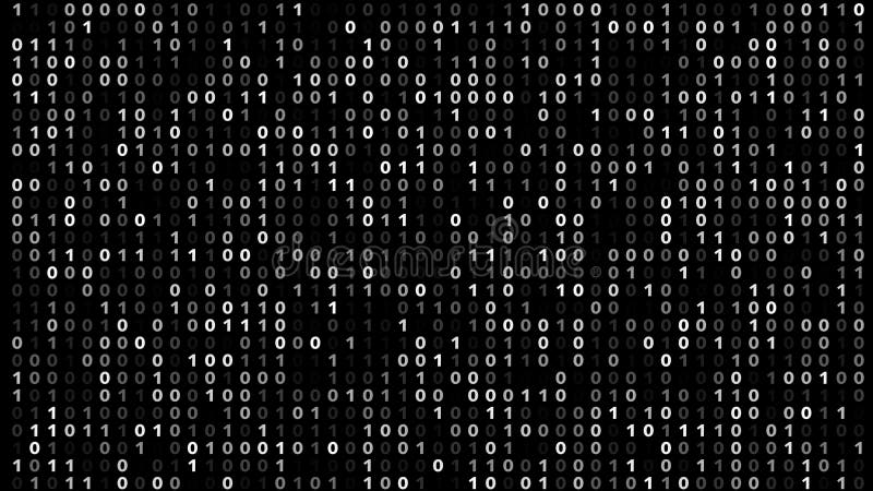 Cyber Security And Technology Science On Black Background With Binary Code Encryption Key And