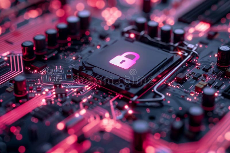 Cyber Security Technology Smart Motherboard Chip and Cloud Service.AI ...