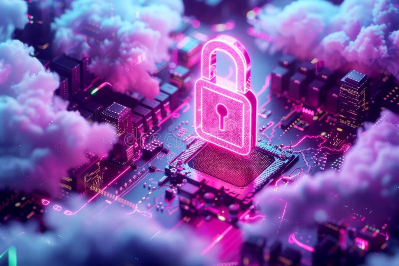 Cyber Security Technology Smart Motherboard Chip and Cloud Service.AI ...