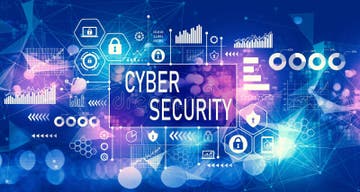 Cyber Security Theme with Technology Light Background Stock ...