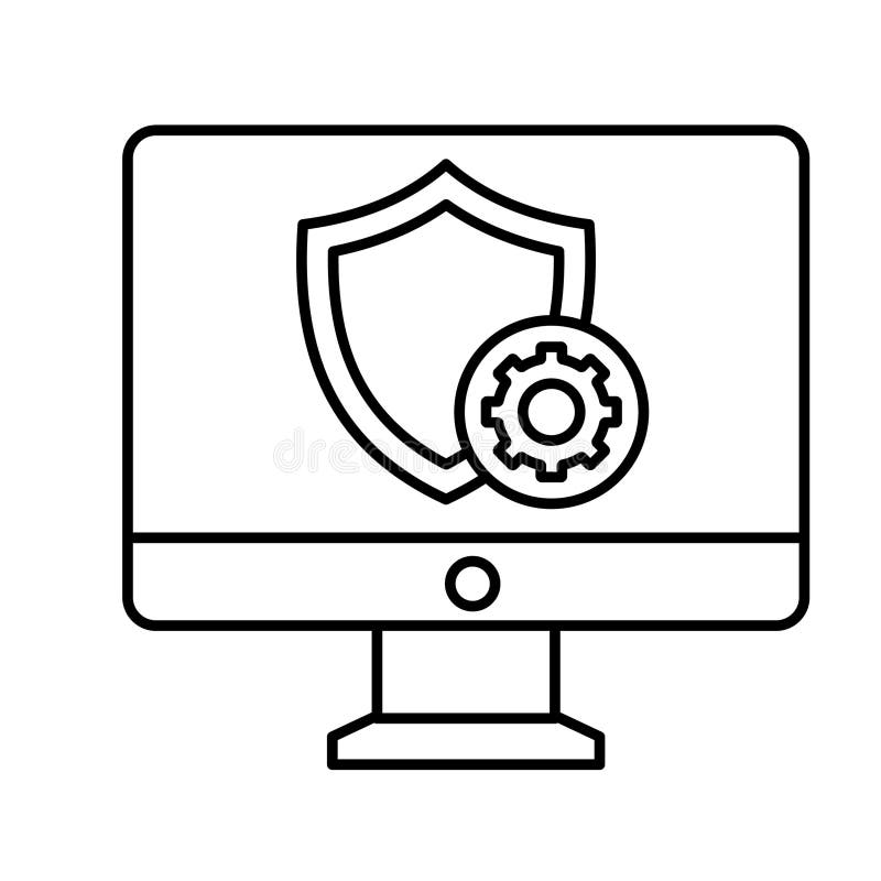 Cyber Security Sketch Drawing Stock Illustrations – 620 Cyber Security ...