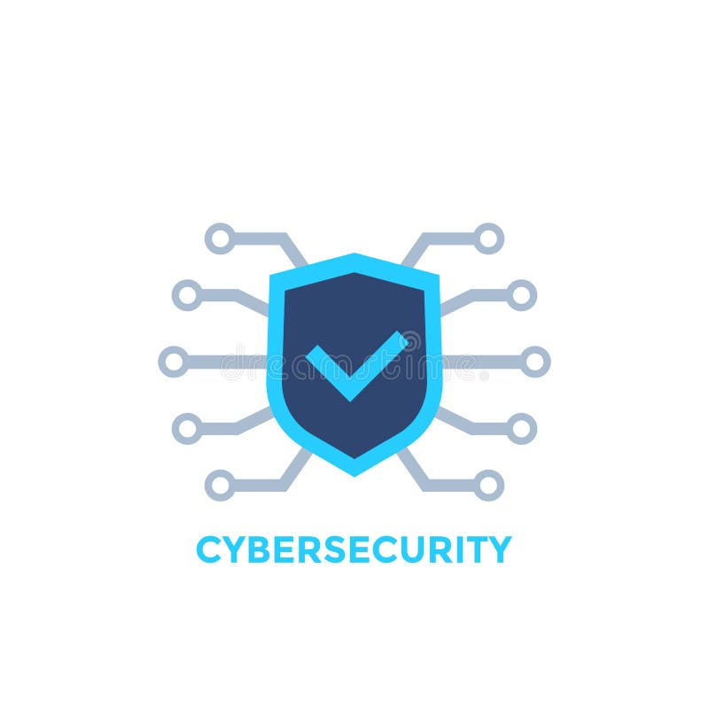 Cyber Security Alert, Warning Vector Icon on White Stock Vector ...