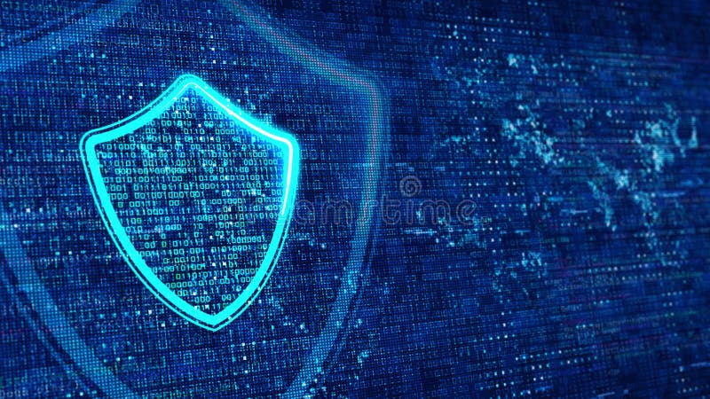Digital Hacker Program Coding Cyber Screen Futuristic Hacking Codes Loop Background Stock