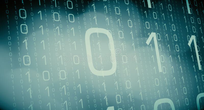 Cyber Space Abstraction Numbers Stock Illustration - Illustration of ...