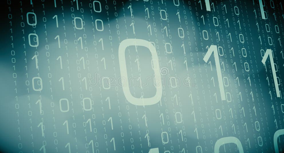 Cyber Space Abstraction Numbers Stock Illustration - Illustration of ...