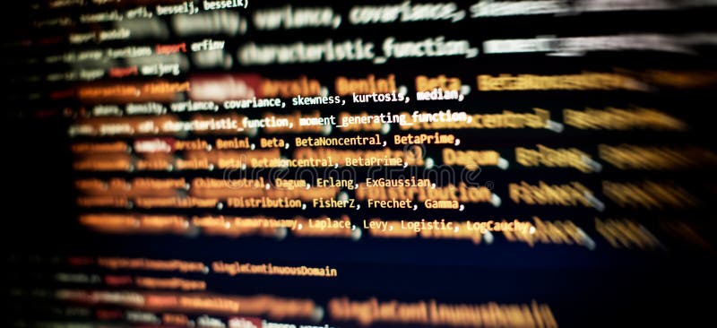 Cyber Space Concept Programming Code On Computer Screen Abstract Screen Of Software Developer