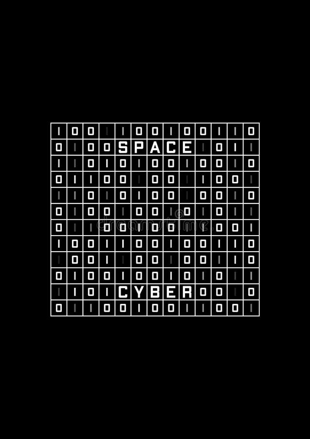 Cyber Space T-shirt and Apparel Design with Binary Code Spreadsheet ...