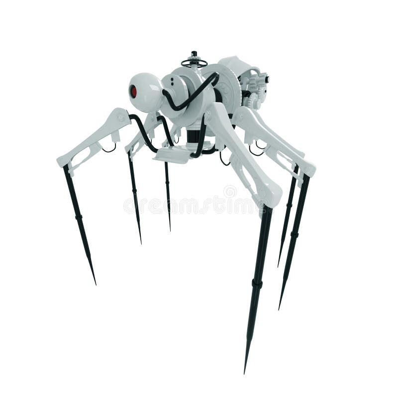 Cyber - spider stock illustration. Illustration of gear - 12169076