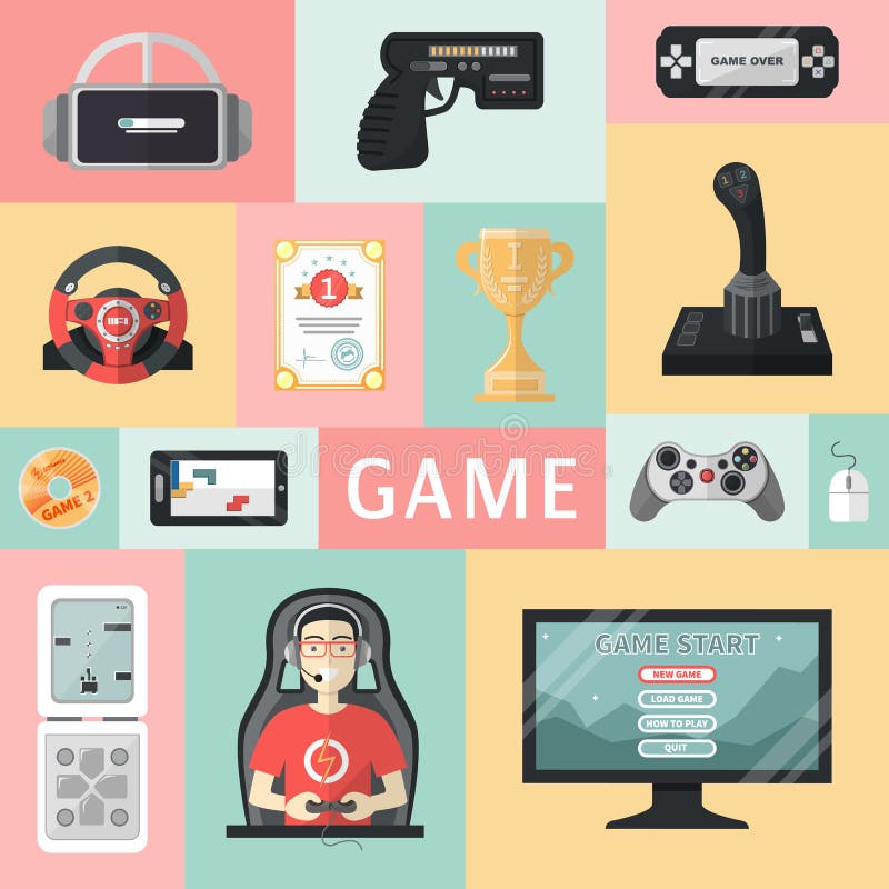 Cyber Sport Gamer Character Flat Vector Illustration. Master Computer ...