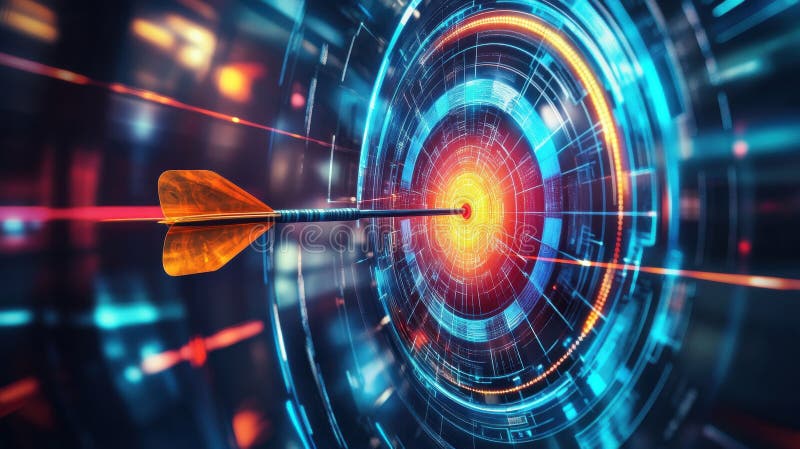 Cyber Target Aim Centered with Arrow in Dynamic Digital Environment ...