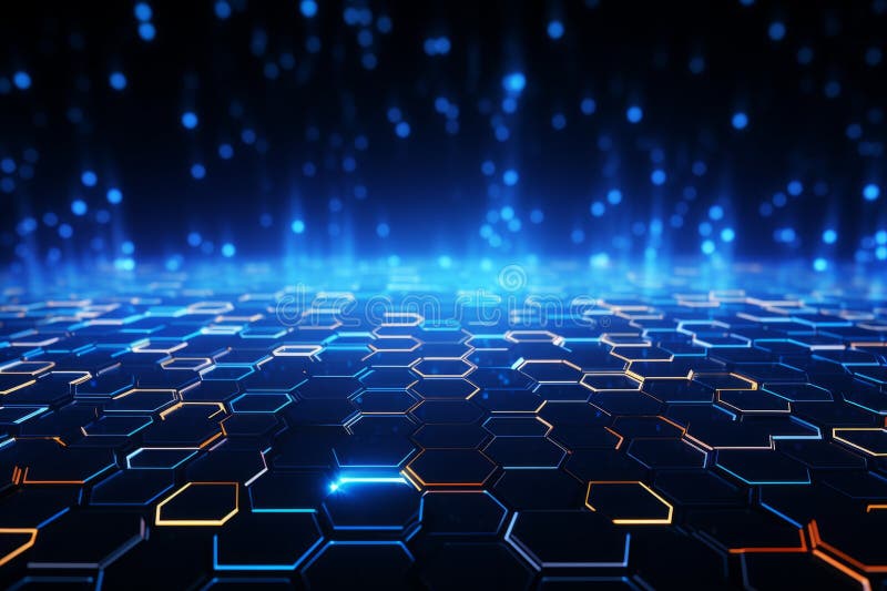 Cyber technology backdrop stock illustration. Illustration of design ...