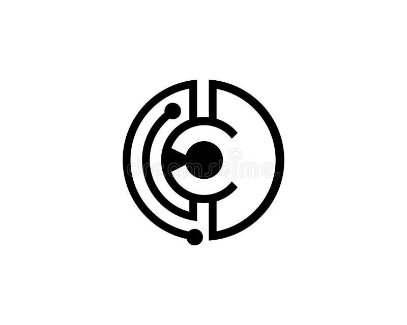 Cyber Technology Letter CD and DC Logo Icon Design Vector Stock Vector ...
