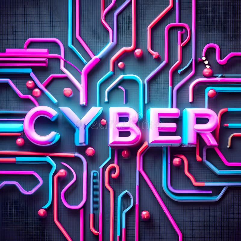 Cyber digital structure stock image. Image of artifical - 298400537