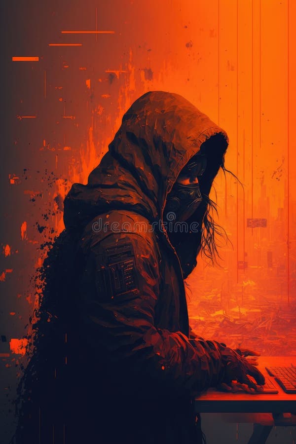 Cyber Terrorism and Malicious Computer Viruses Digital Art Poster AI ...