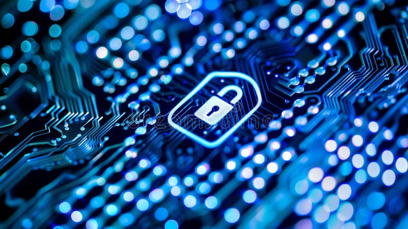 Cyber Threat Evolution in the World of High Tech Stock Illustration ...