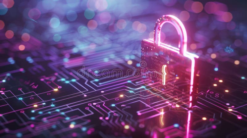 Cyber Threat Protection Concept with Shield Symbol and Digital Grid ...