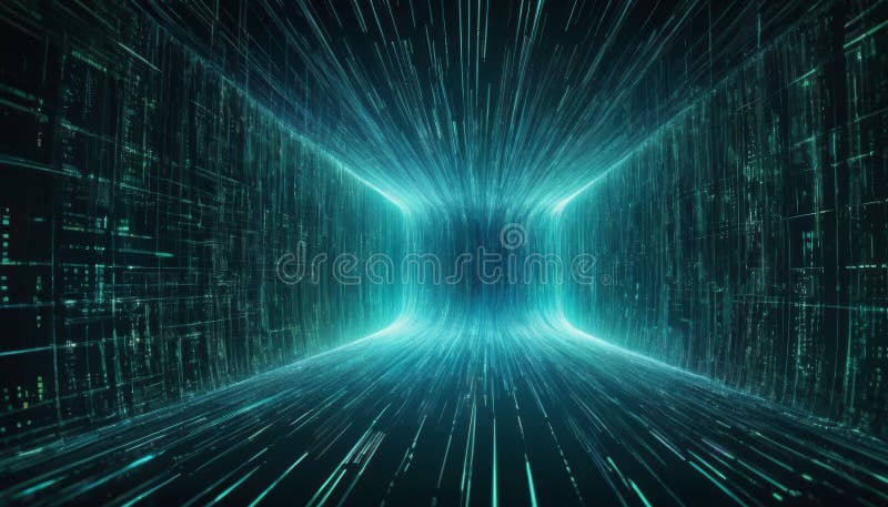 Cyber Tunnel Velocity stock photo. Image of code, escape - 314041836