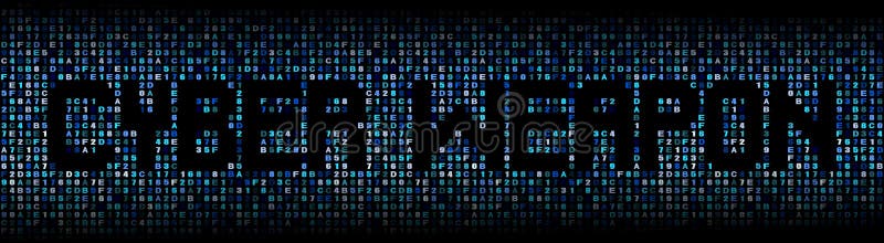 Cyber Weapon Text on Hex Code Illustration Stock Illustration ...