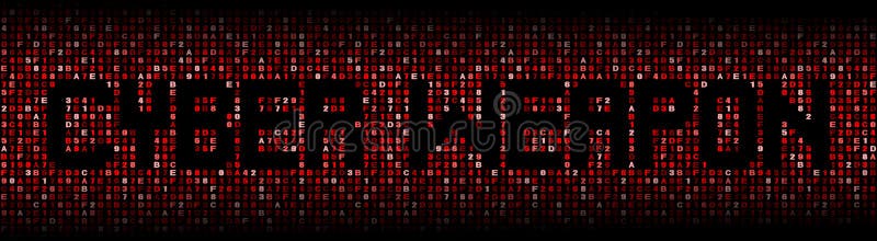 Cyber Weapon Text on Hex Code Illustration Stock Illustration ...
