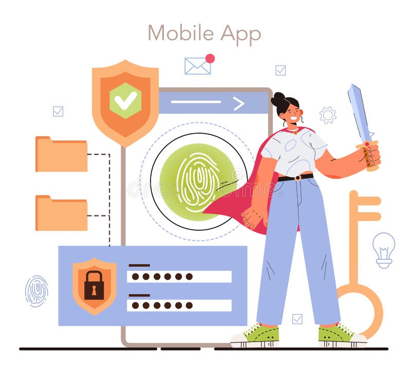 Cyber or Web Security Specialist Online Service or Platform. Digital ...