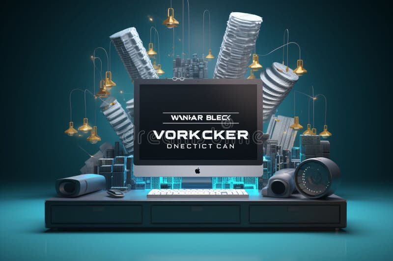 Cyber Week Social Media Template with Stock Illustration - Illustration ...