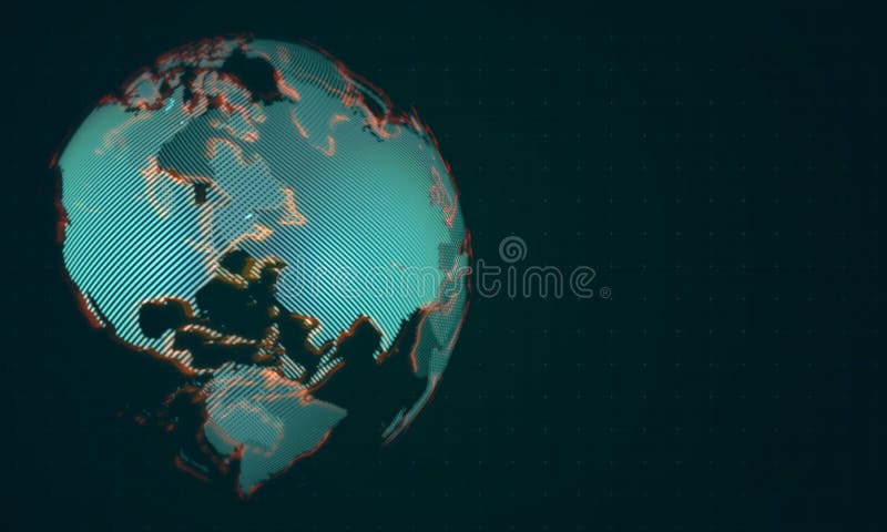 Cyber World Network Background Stock Illustration - Illustration of ...