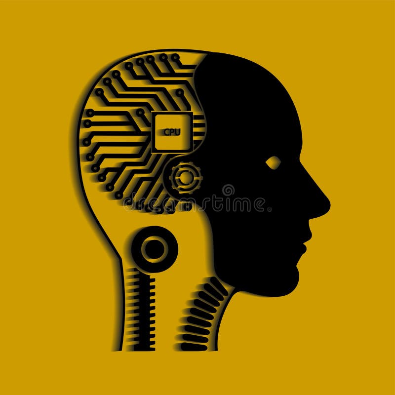 Cyberman head icon stock vector. Illustration of business - 369100792