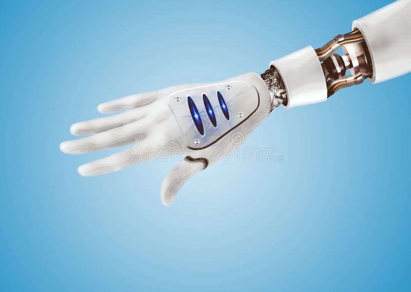 Cybernetic hand stock vector. Illustration of body, vector - 11985615