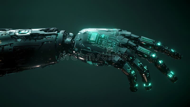 Cybernetic Arm with Neural Interface and High-Tech Design Concept Stock ...