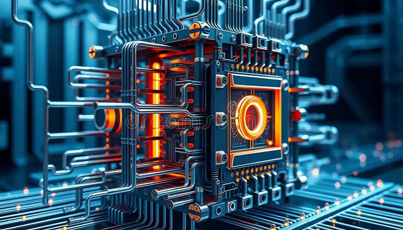 Cyberpunk Music Interface stock illustration. Illustration of design ...