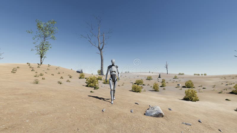 Cybernetic Desert City, Landscape of an Immersive Virtual Environment ...