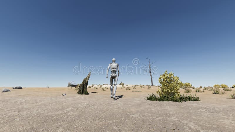 Cybernetic Desert City, Landscape of an Immersive Virtual Environment ...